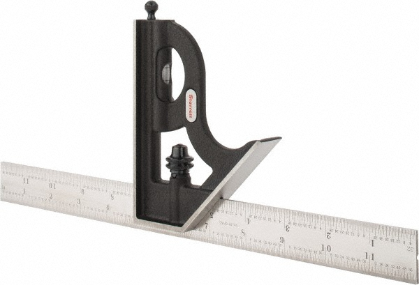 Starrett - 2 Piece, 12" Combination Square Set - 86400454 - MSC ...