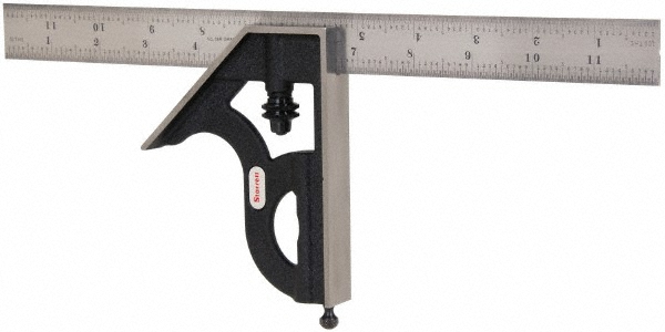 Starrett - 2 Piece, 12" Combination Square Set - 86400470 - MSC ...