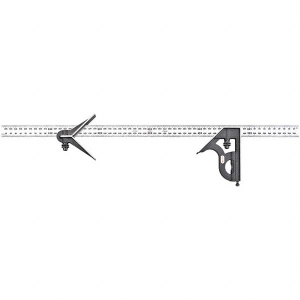 Starrett - 3 Piece, 600mm Combination Square Set | MSC Direct