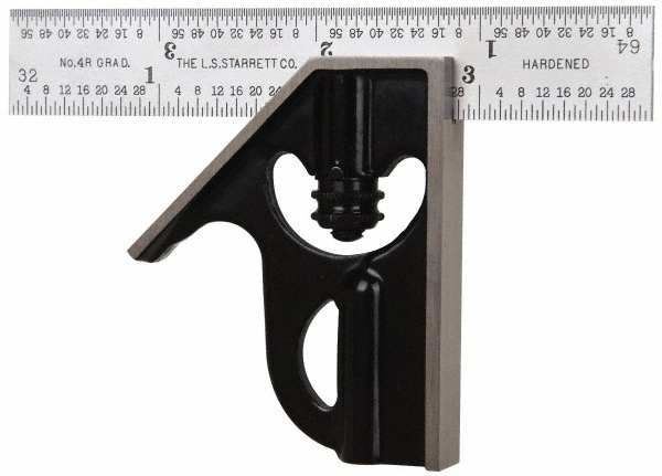 Starrett - 2 Piece, 4" Combination Square Set - 86402138 - MSC ...