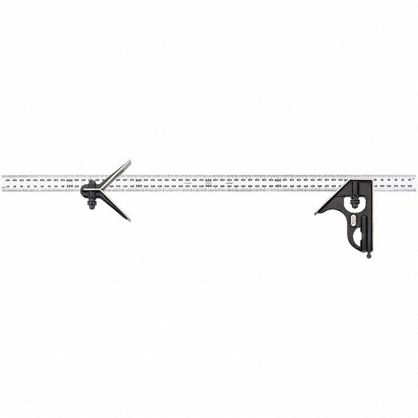 Starrett - 3 Piece, 600mm Combination Square Set | MSC Direct