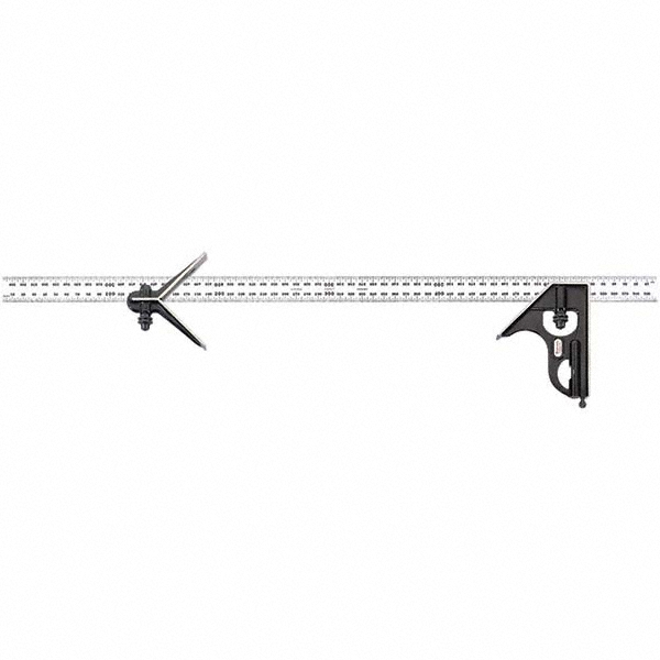Starrett - 3 Piece, 600mm Combination Square Set | MSC Direct
