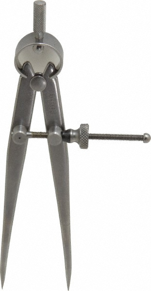 Starrett - 4 Inch Leg, Spring Joint, Steel, Polished, Divider ...