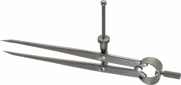 Starrett - 6 Inch Leg, Spring Joint, Steel, Polished, Divider ...