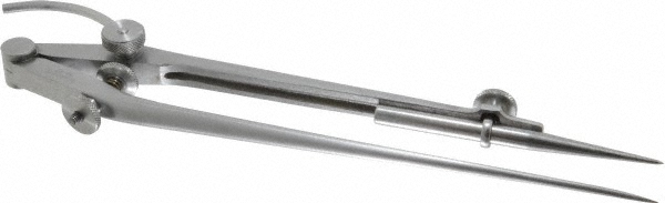 Starrett - 9 Inch Leg, Spring Joint, Steel, Polished, Divider ...