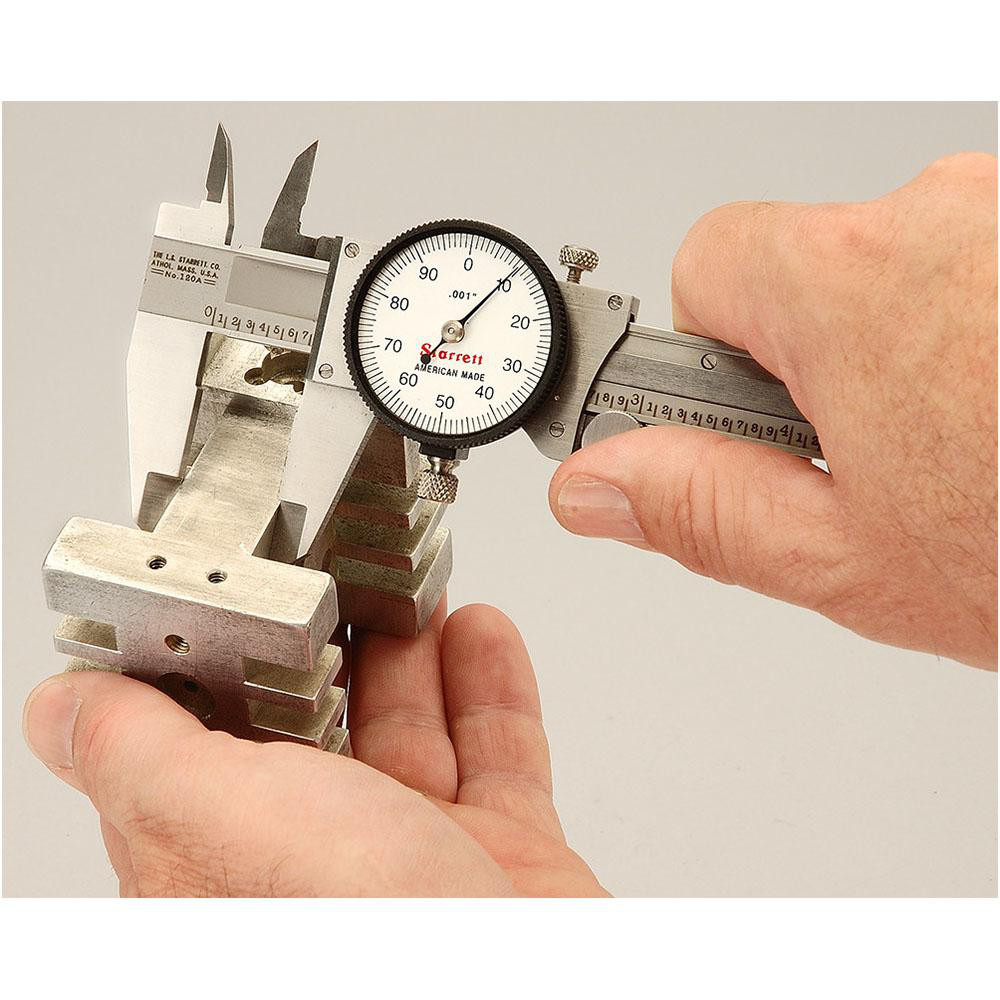 Starrett - Dial Caliper: 6", 0.001000" Graduation, 0.1" per Revolution ...