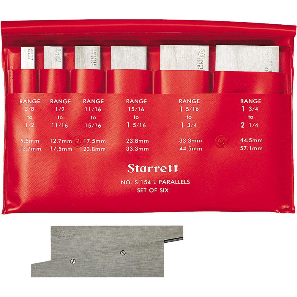 Starrett - 3/8 to 2-1/4 Inch Adjustable Parallel Set | MSC Direct