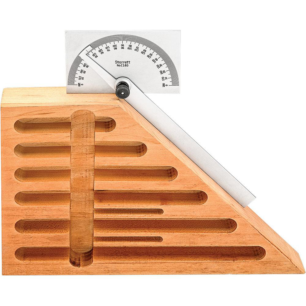 Starrett - 6 Inch Long Blade, 180° Max Measurement, 1° Dial Graduation ...