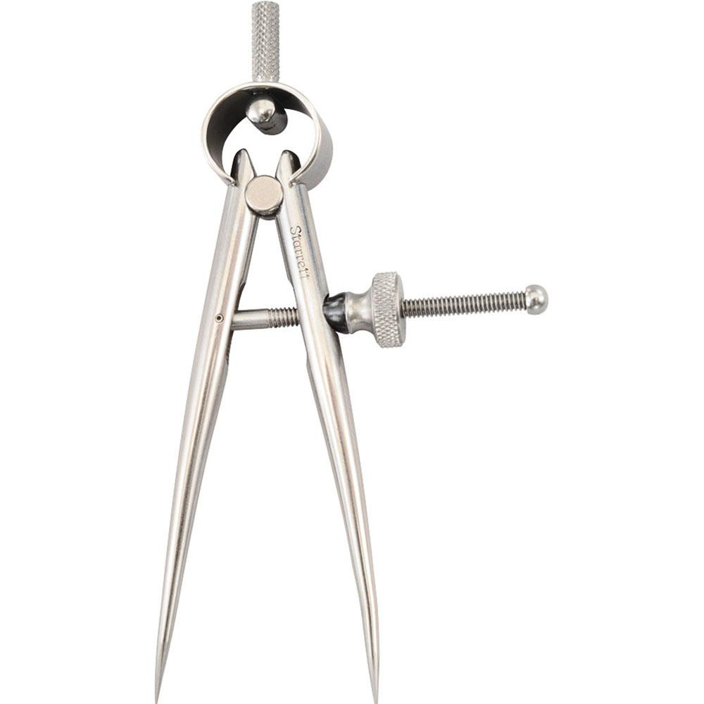 Starrett - 3 Inch Leg, Spring Joint, Ground Steel, Polished, Divider ...