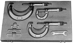 Starrett - 6 Pc, 6 to 12", 0.0001" Graduation, Mechanical Outside ...