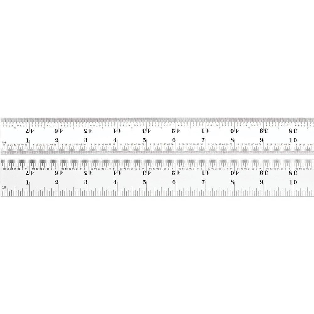 Starrett - Steel Rule: 48" OAL, 7R Graduation, Rigid, 1-1/4" OAW | MSC ...