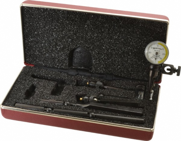 Starrett - 3 Piece, 0" to 0.03" Measuring Range, 15/16" Dial Diam, 0-15 ...