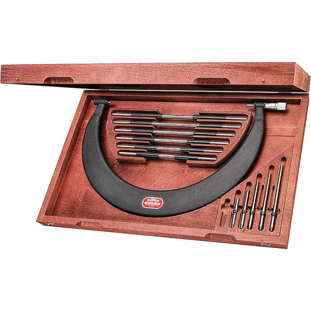 Starrett - Mechanical Interchangeable Anvil Micrometer: 12 to 18" Range ...