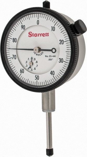 Starrett - 1" Range, 0-100 Dial Reading, 0.001" Graduation Dial Drop Indicator - 86427275 - MSC ...