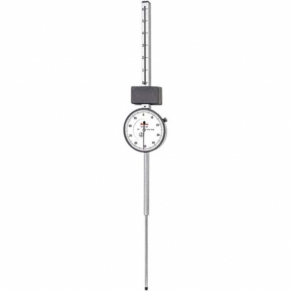 Starrett - Dial Drop Indicator: 6.0000" Max Measurement, 0-100 Dial Reading | MSC Direct