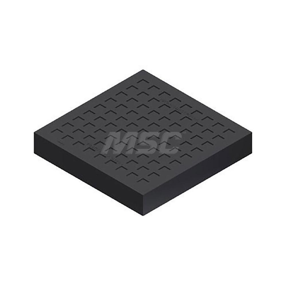 Mason Ind. - 10" Long x 10" Wide x 1" Thick, Rubber, Machinery Leveling ...
