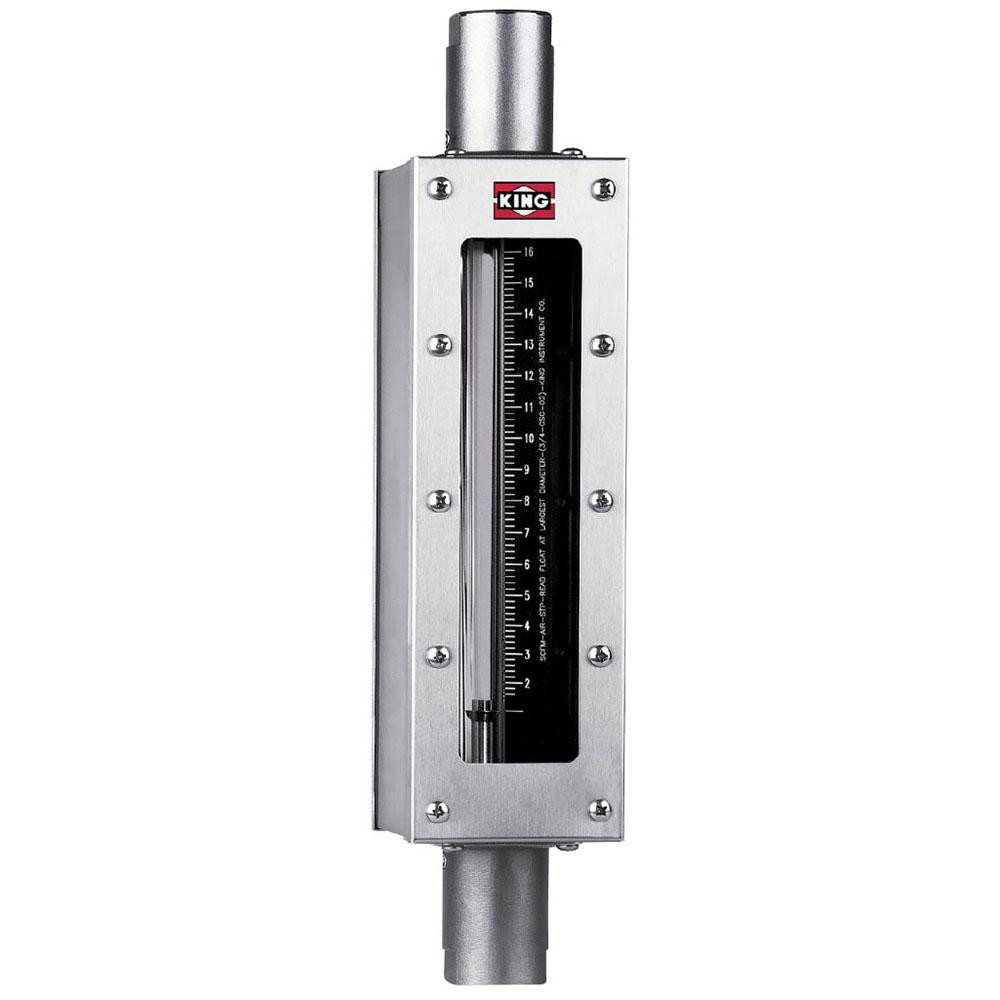 King - 1" NPT Port Glass Tube/Stainless Case Flowmeter | MSC Direct