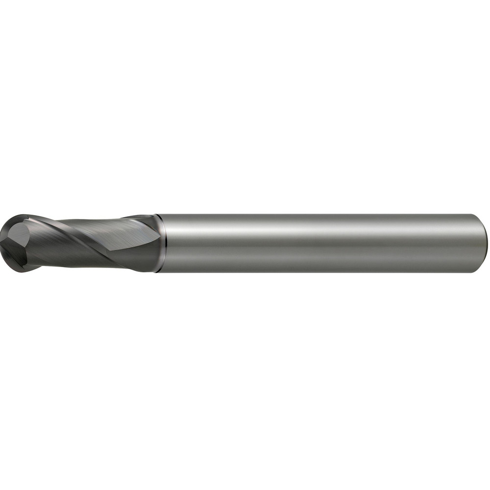 Mitsubishi - Ball End Mill: 10.00 mm Dia, 18.00 mm LOC, 2 Flute, Solid ...