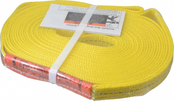 Lift-All - 20' Long x 1" Wide 6,400 Lb Basket Capacity Polyester Web ...