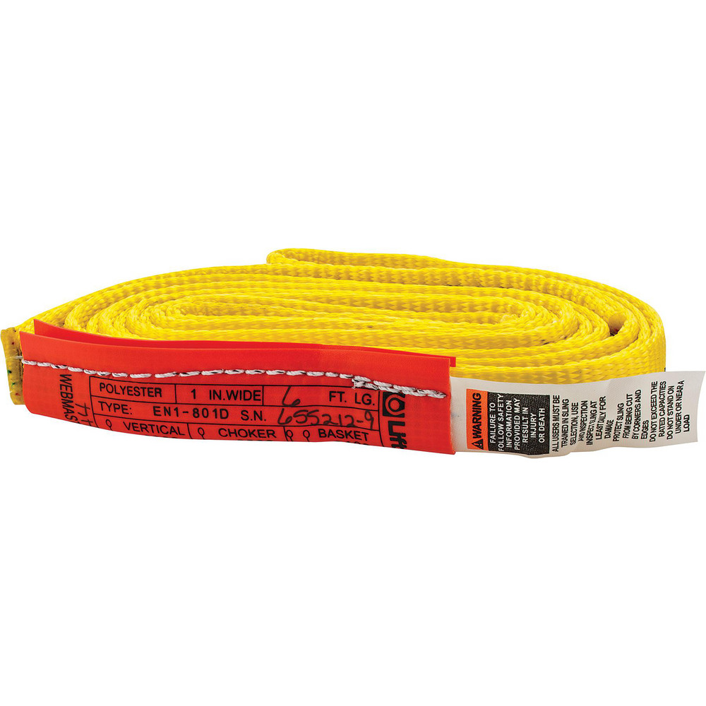 Lift-All - Endless, Type 5 Web Sling: 6' Long, 1" Wide, 3200 lb ...