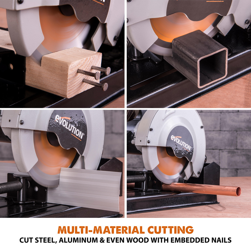 Evolution Power Tools - Cutoff Saw: 7-1/4" Blade, 1" Arbor Hole | MSC ...