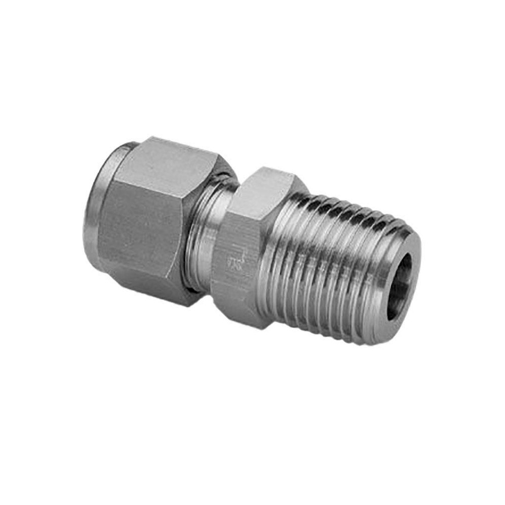 Ham-Let - Compression Tube Connector: 1/8" Tube OD, Compression x MNPT ...