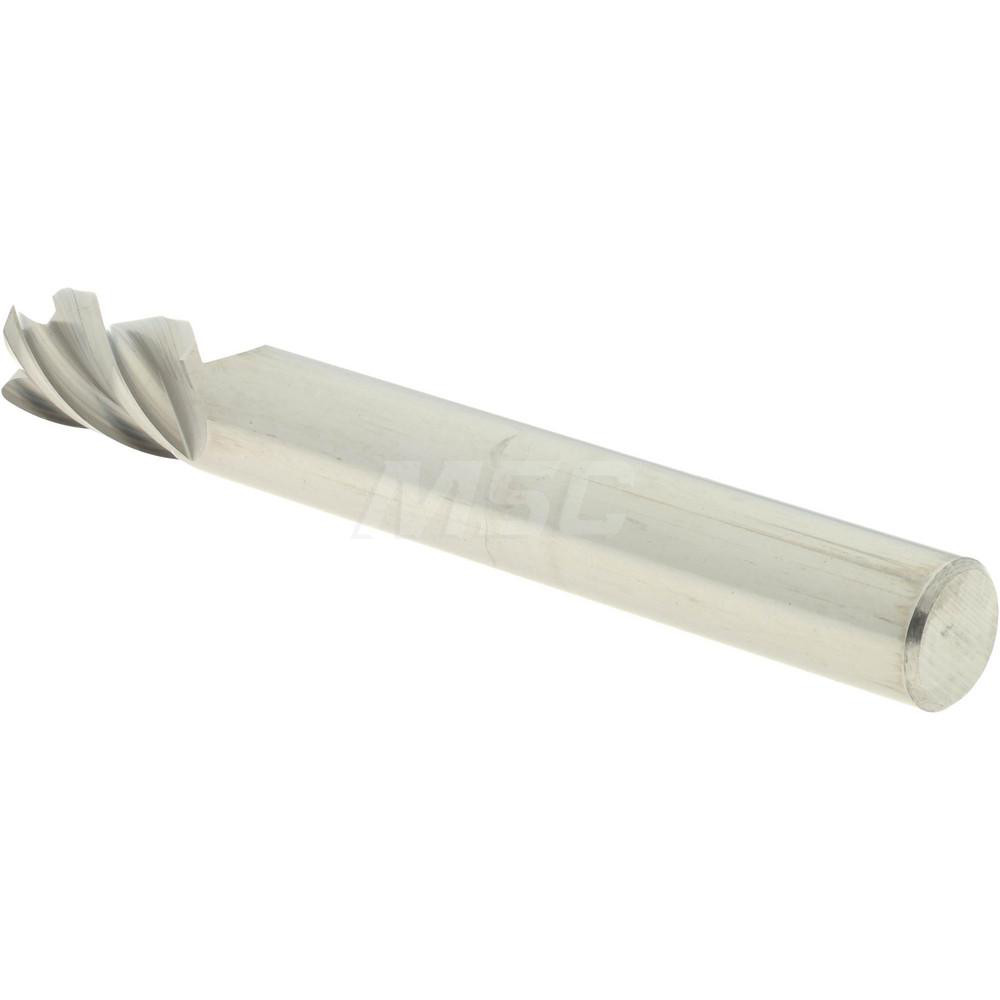 Accupro - Corner Radius End Mill: 1/4" Dia, 3/8" LOC, 0.0200" Radius, 4 ...