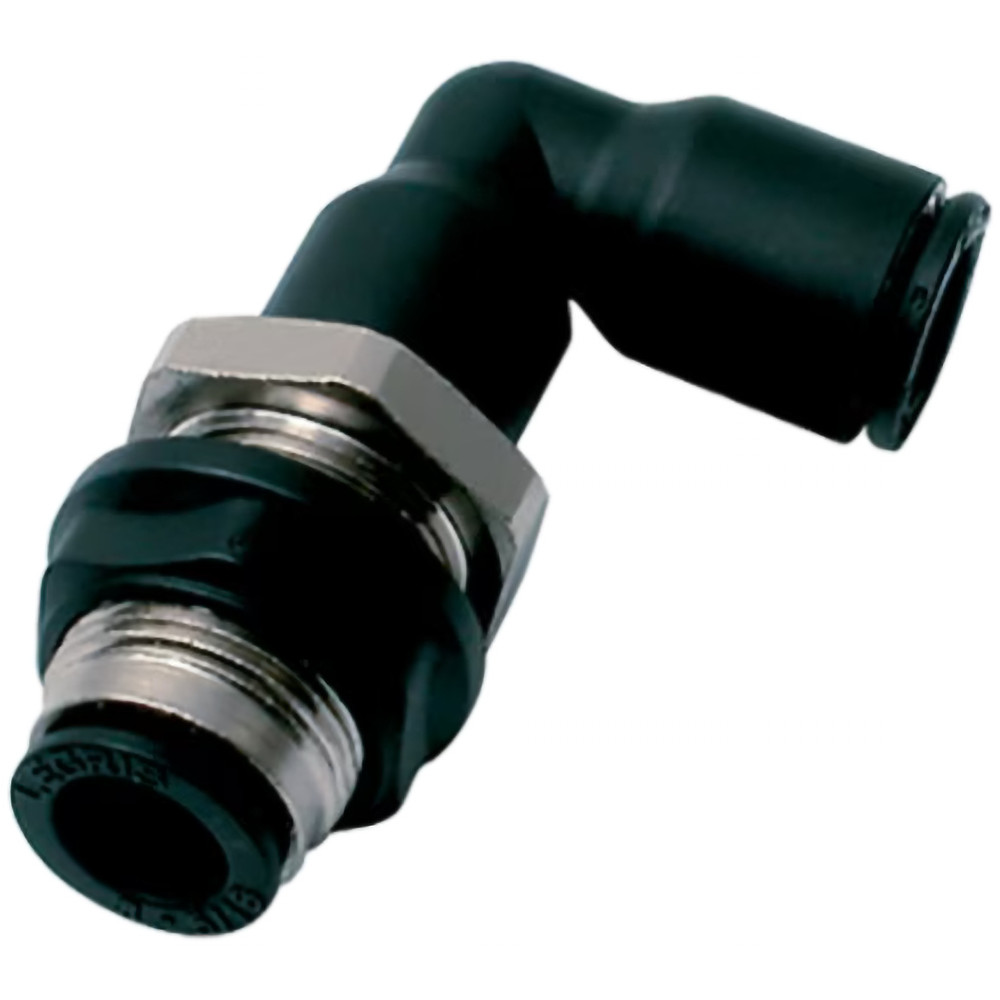 Legris - Push-to-Connect Tube x Tube Fitting: Bulkhead Union Elbow | MSC Direct