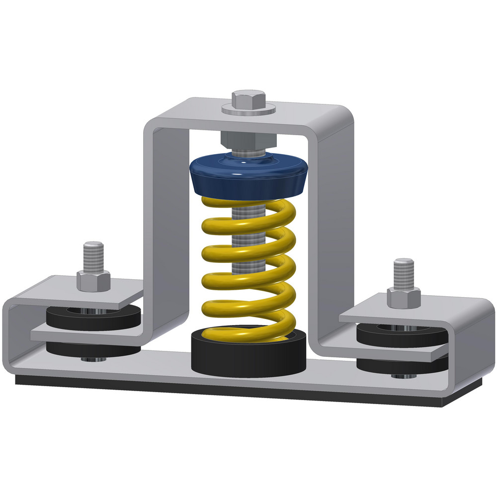 Mason Ind. - Deflection Spring Leveling Mount: 3/8 x 1 Thread, 2-1/2 ...