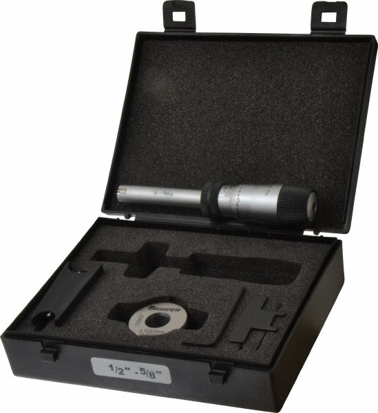 Starrett - 1/2" to 5/8", 2-7/16" Gage Depth, Mechanical Inside Hole ...
