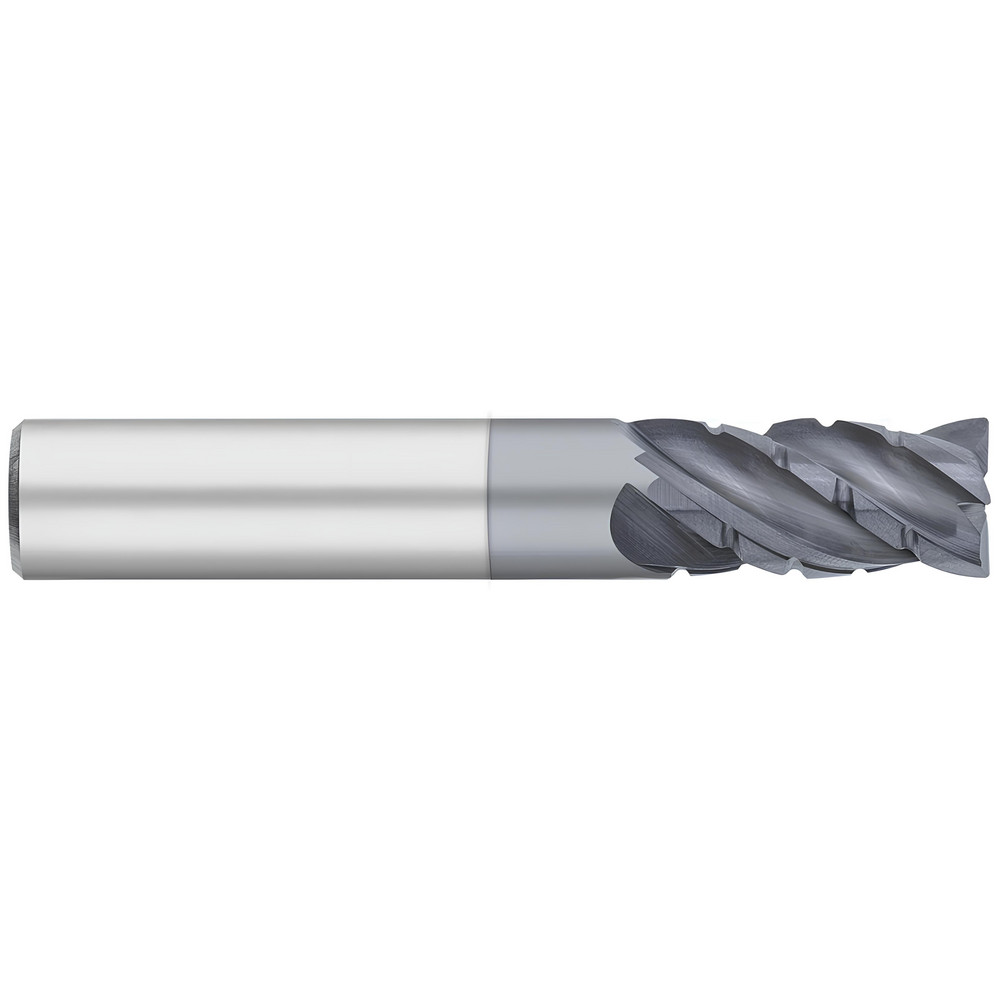 Titan USA - Corner Radius End Mill: 1/4" Dia, 1-1/8" LOC, 0.0150 ...