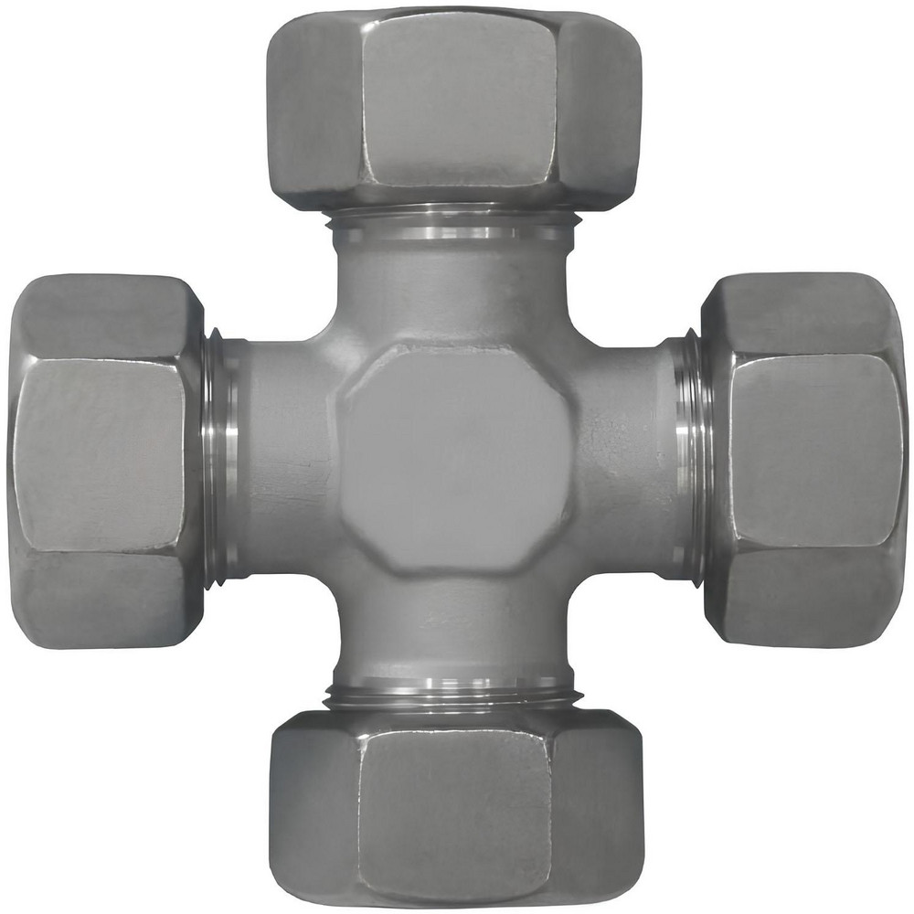 Brennan - Compression Tube Cross Union: M30x2, 20" Tube ID | MSC Direct