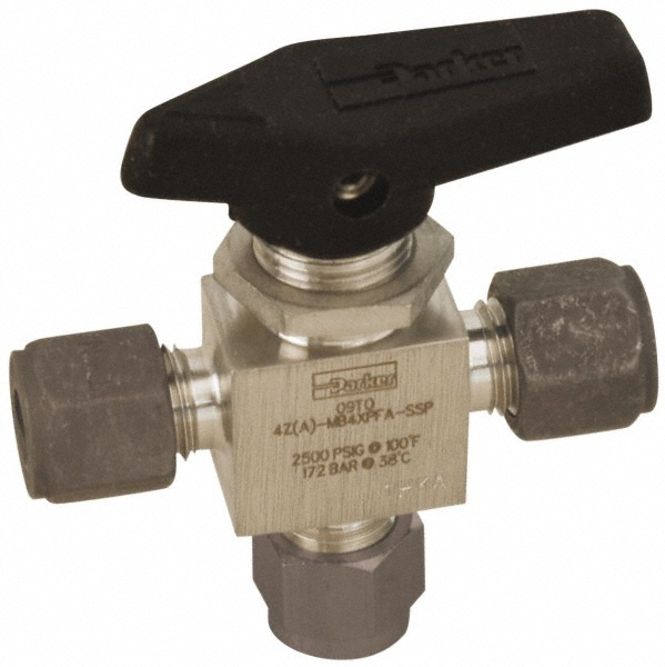 Parker - 1/4" Pipe, Compression x Compression x Compression CPI End ...