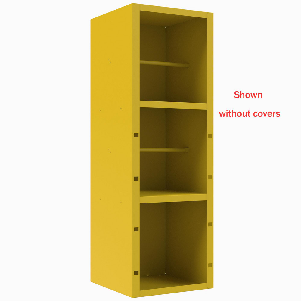 Durham - Standard Cabinet: None, 2 Shelf, Yellow | MSC Direct