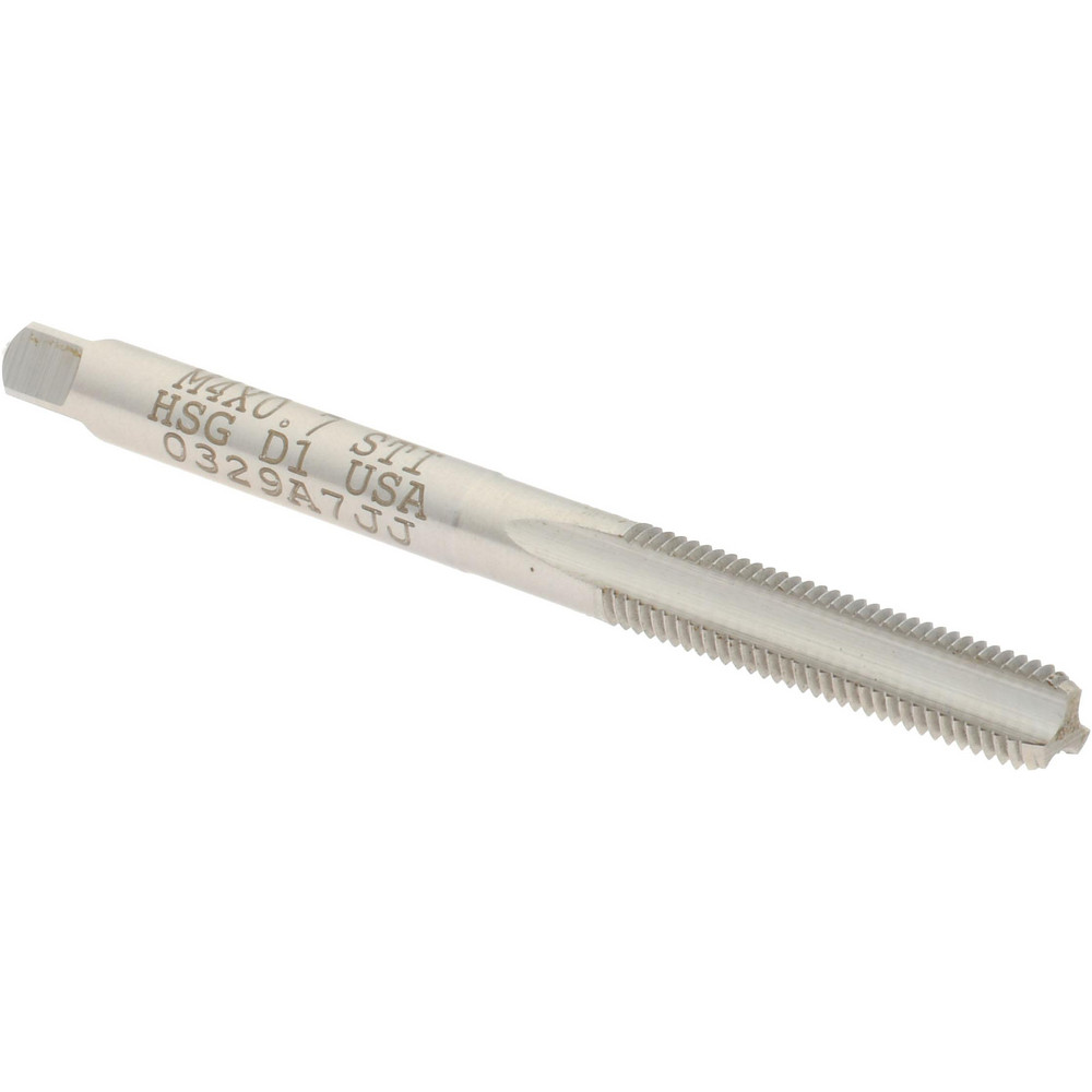 Hertel - Hand STI Tap: M4 x 0.7 Metric Course, D1, 3 Flutes, Bottoming ...
