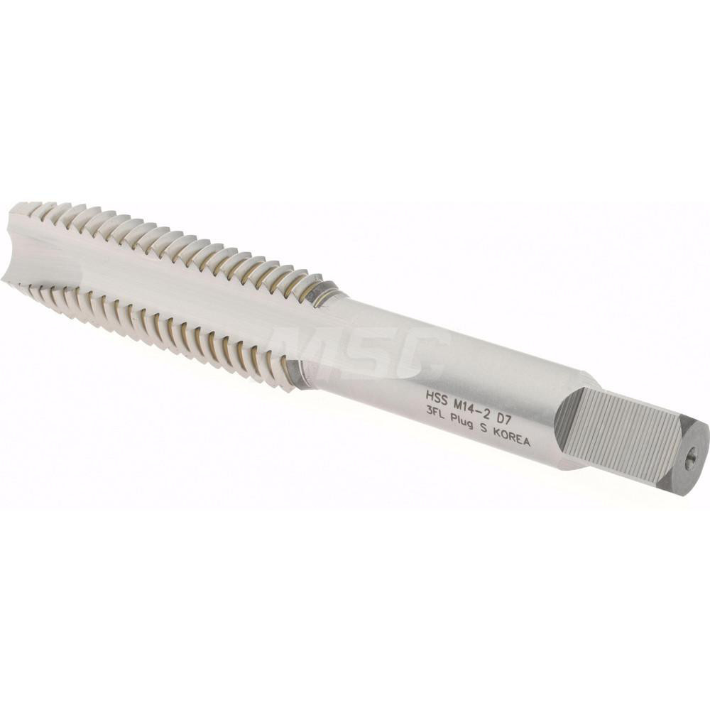 Hertel - Spiral Point Tap: M14x2 Metric Coarse, 3 Flutes, Plug Chamfer ...