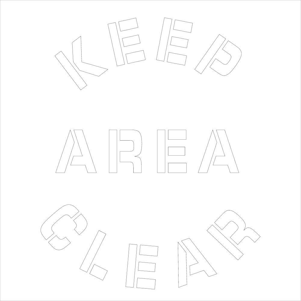 AccuformNMC - Keep Area Clear Stencil | MSC Direct
