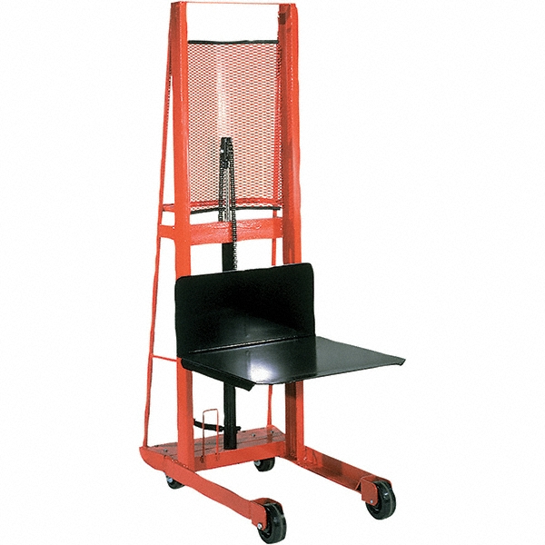 1,000 Lb Capacity, 68" Lift Height, Steel Stacker Manually Operated Lift