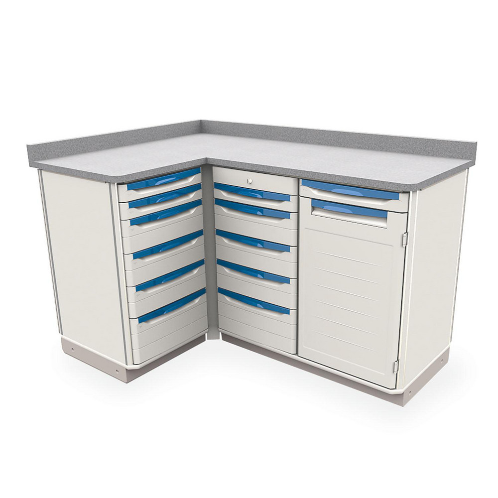 Metro - Stationary Modular Workstation: 66" Wide, 47-5/8" Deep, 39 ...