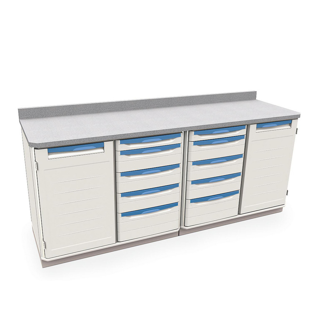 Metro - Stationary Modular Workstation: 83" Wide, 24-7/8" Deep, 36 ...