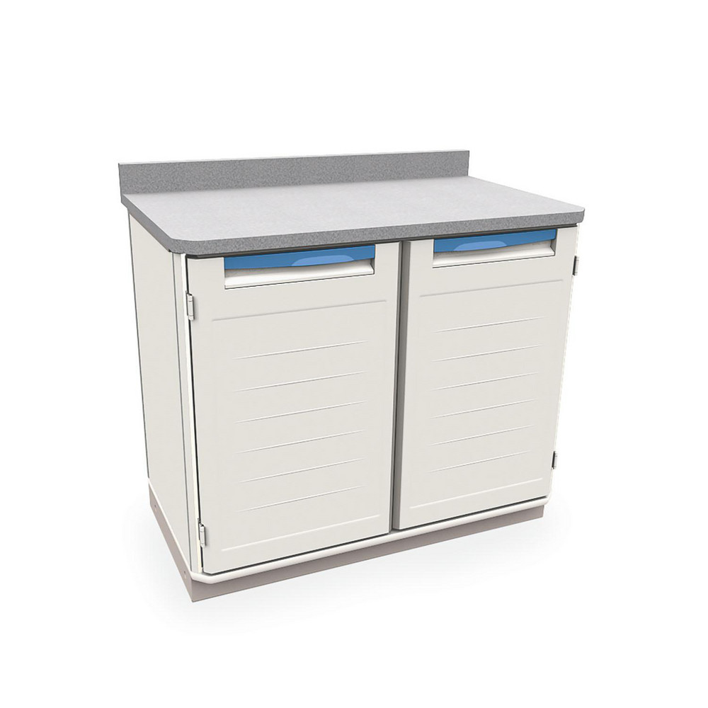 Metro - Stationary Modular Workstation: 42-1/2" Wide, 24-7/8" Deep, 36 ...