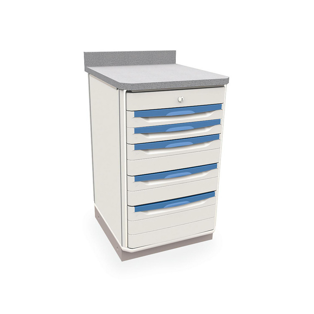 Metro - Stationary Modular Workstation: 22-3/4" Wide, 24-7/8" Deep, 36 ...