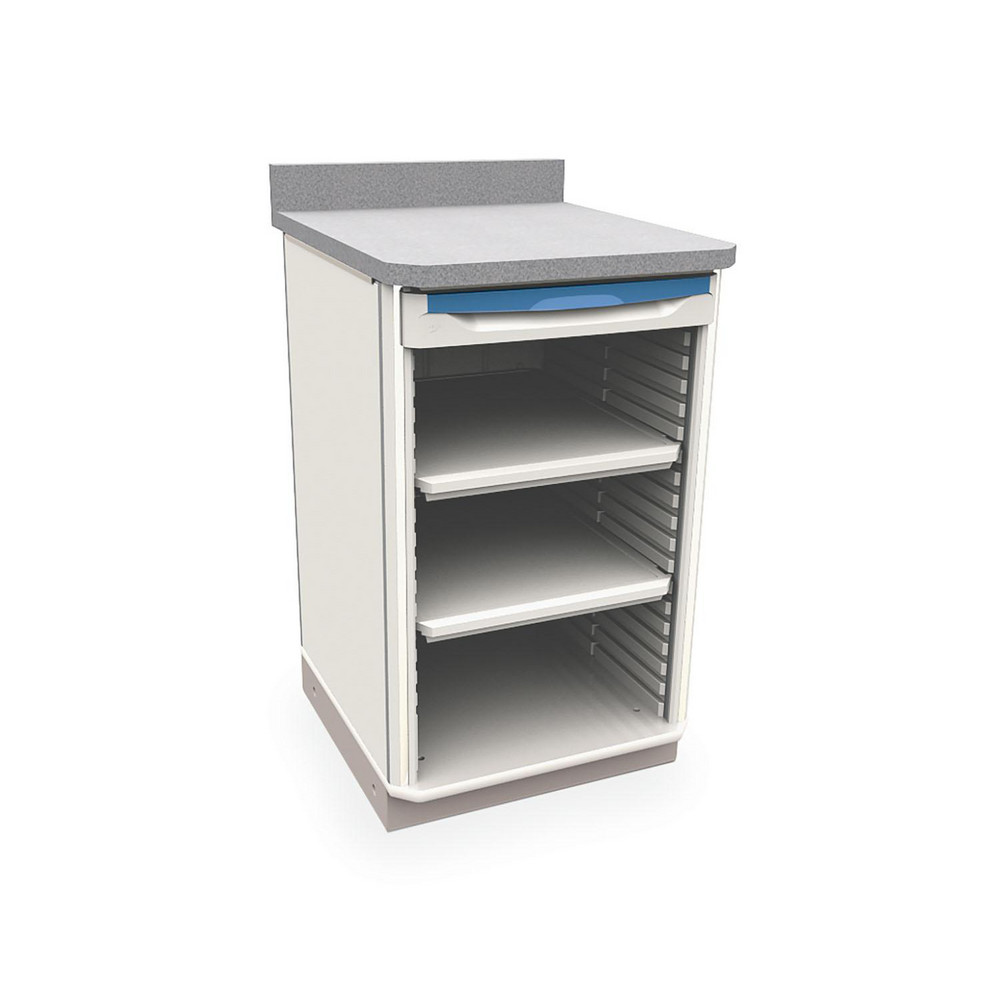 Metro - Stationary Modular Workstation: 22-3/4" Wide, 24-7/8" Deep, 36 ...