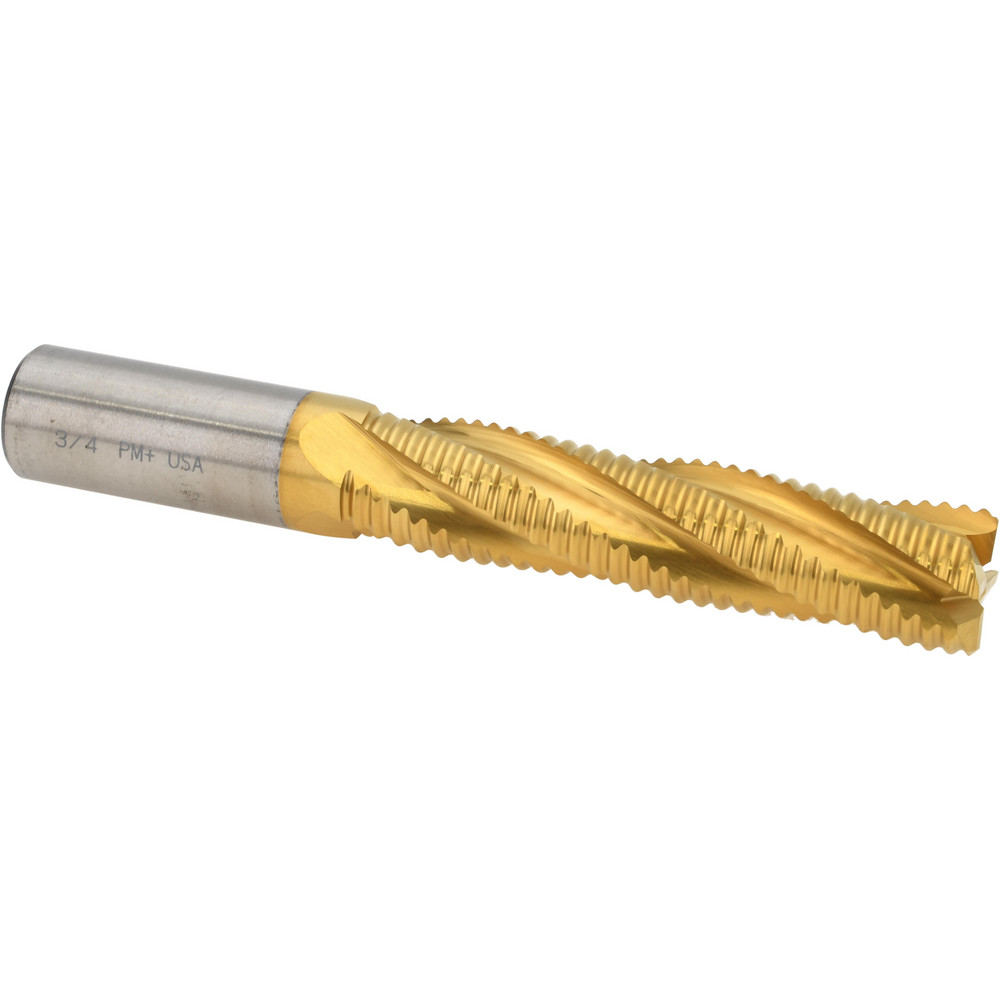 Cleveland - Roughing End Mill: 3/4" Dia, 4 Flute, Coarse Pitch, Single ...