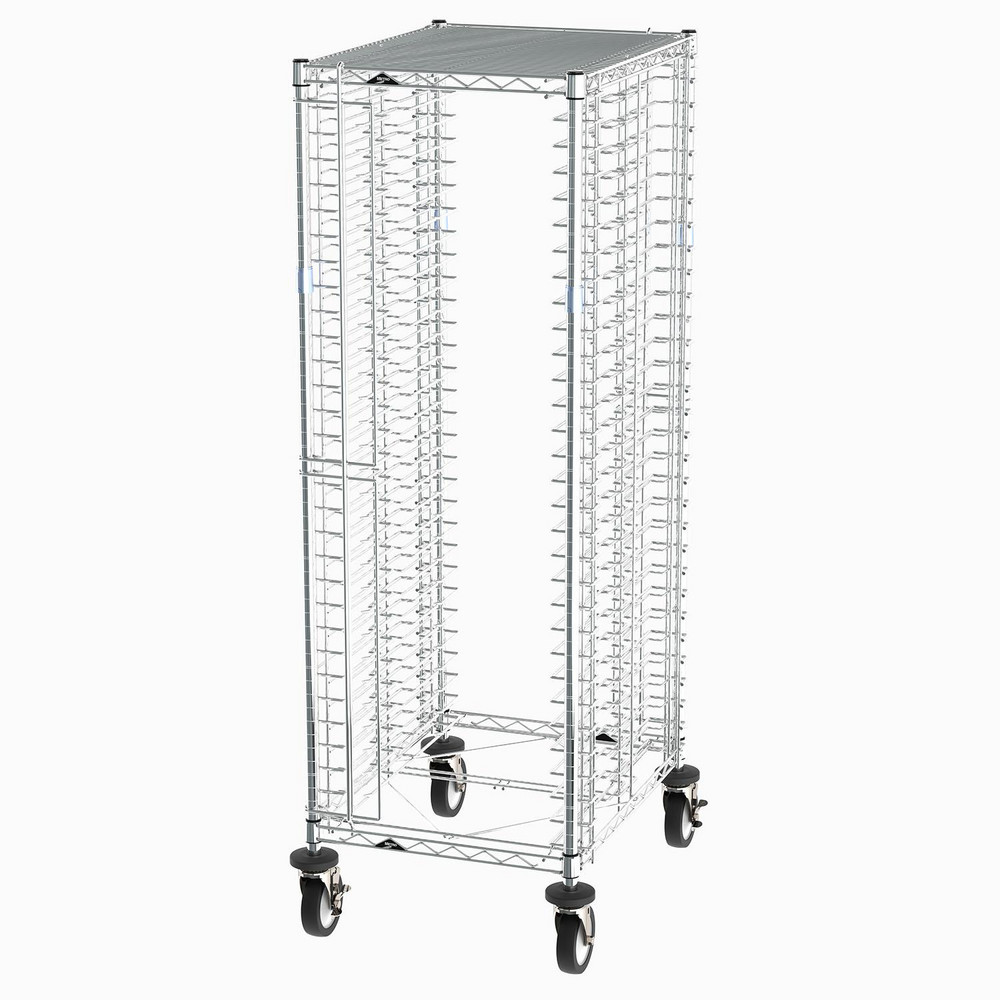 Metro - PCB Handling Utility Cart: 22" Long, 28" Wide, Silver | MSC Direct