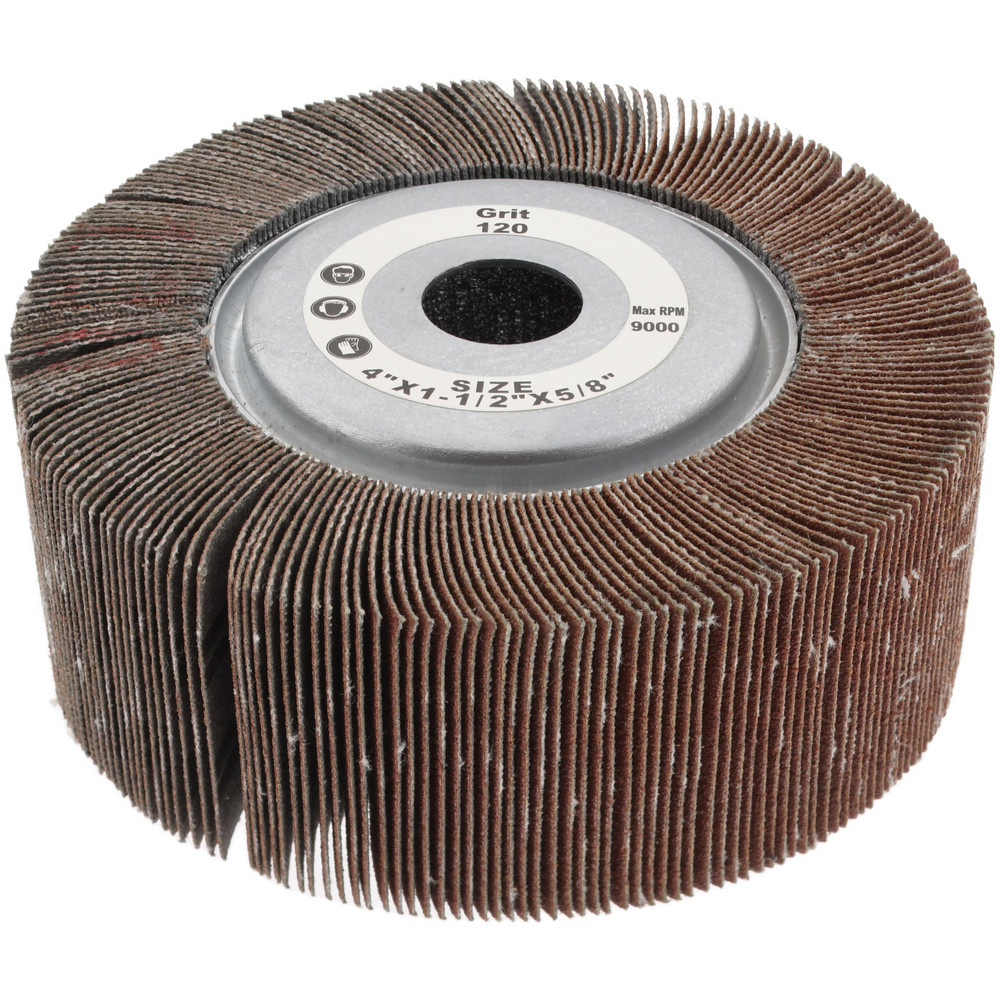 Tru-Maxx - 4 x 1-1/2" 120 Grit Aluminum Oxide Unmounted Flap Wheel ...