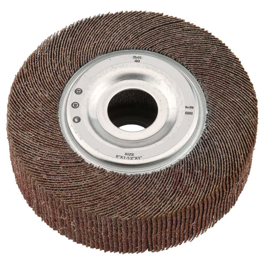 Tru-Maxx - 6 x 1-1/2" 40 Grit Aluminum Oxide Unmounted Flap Wheel | MSC ...