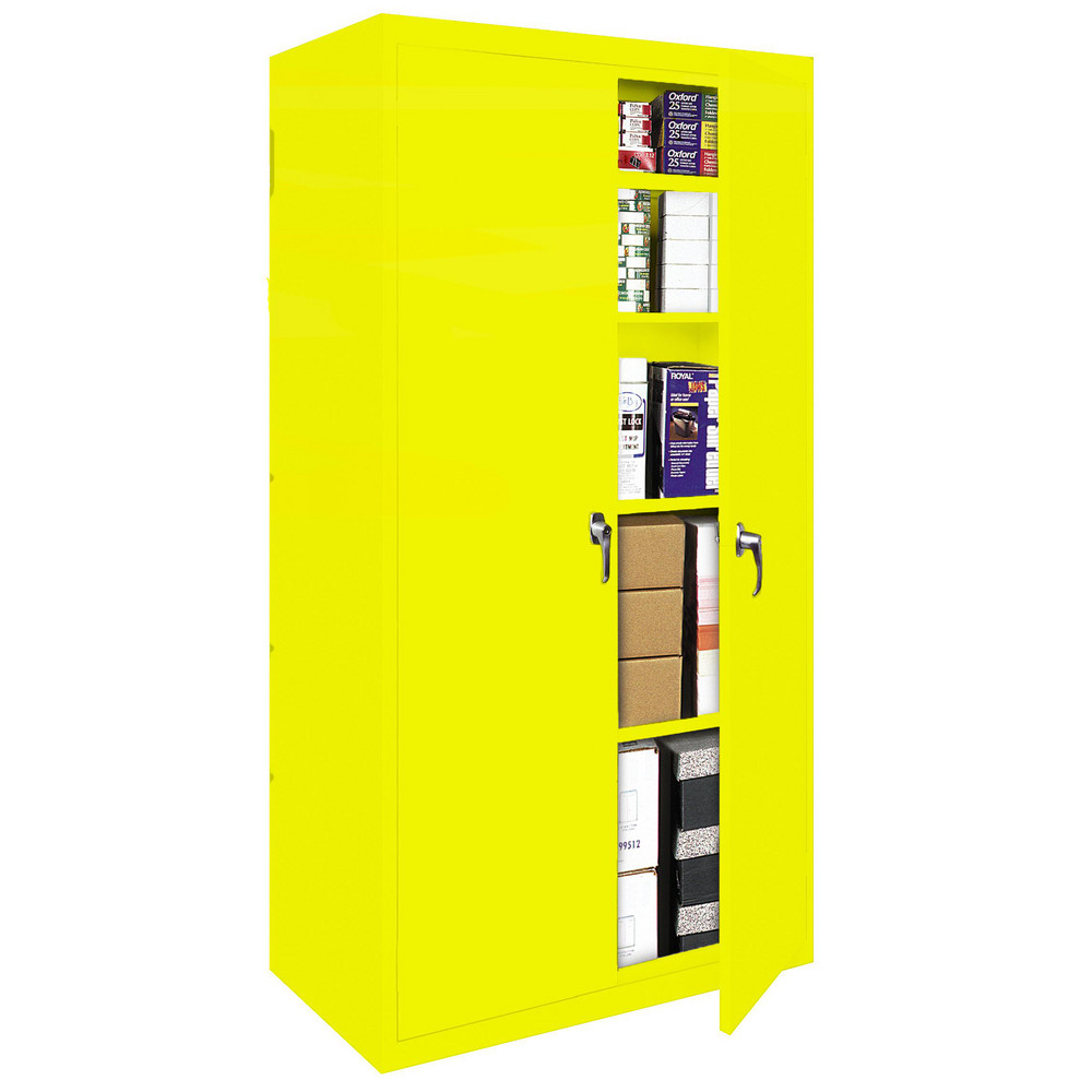 Steel Cabinets USA - Steel Fixed Shelf, Locking & Storage Cabinet: 48 ...