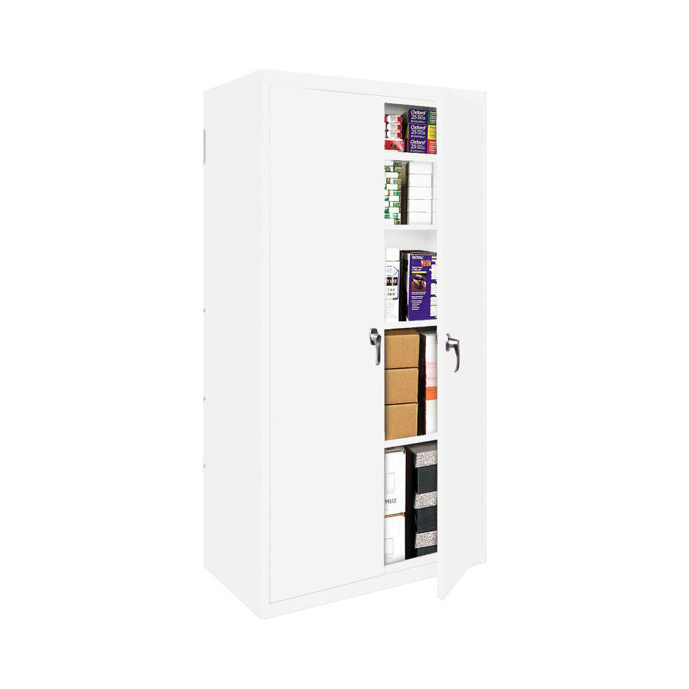 Steel Cabinets USA - Steel Fixed Shelf, Locking & Storage Cabinet: 42 ...