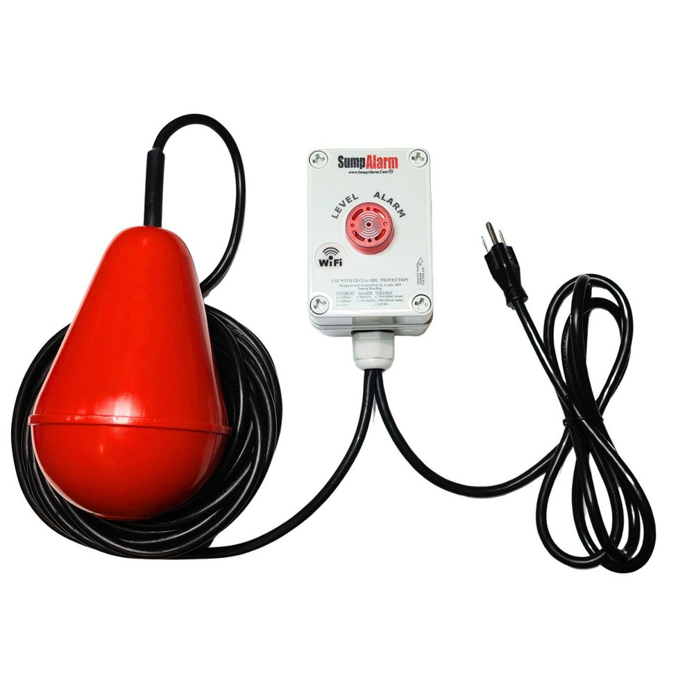 Sump Alarm - High-Water Alarms; Voltage: 100-120 VAC; Maximum Operating Temperature C: 60.000 ...